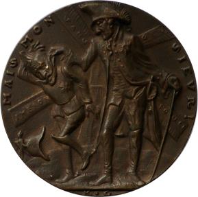 Wilhelm II as deserter, by K. Goetz | Tokens & Medals
