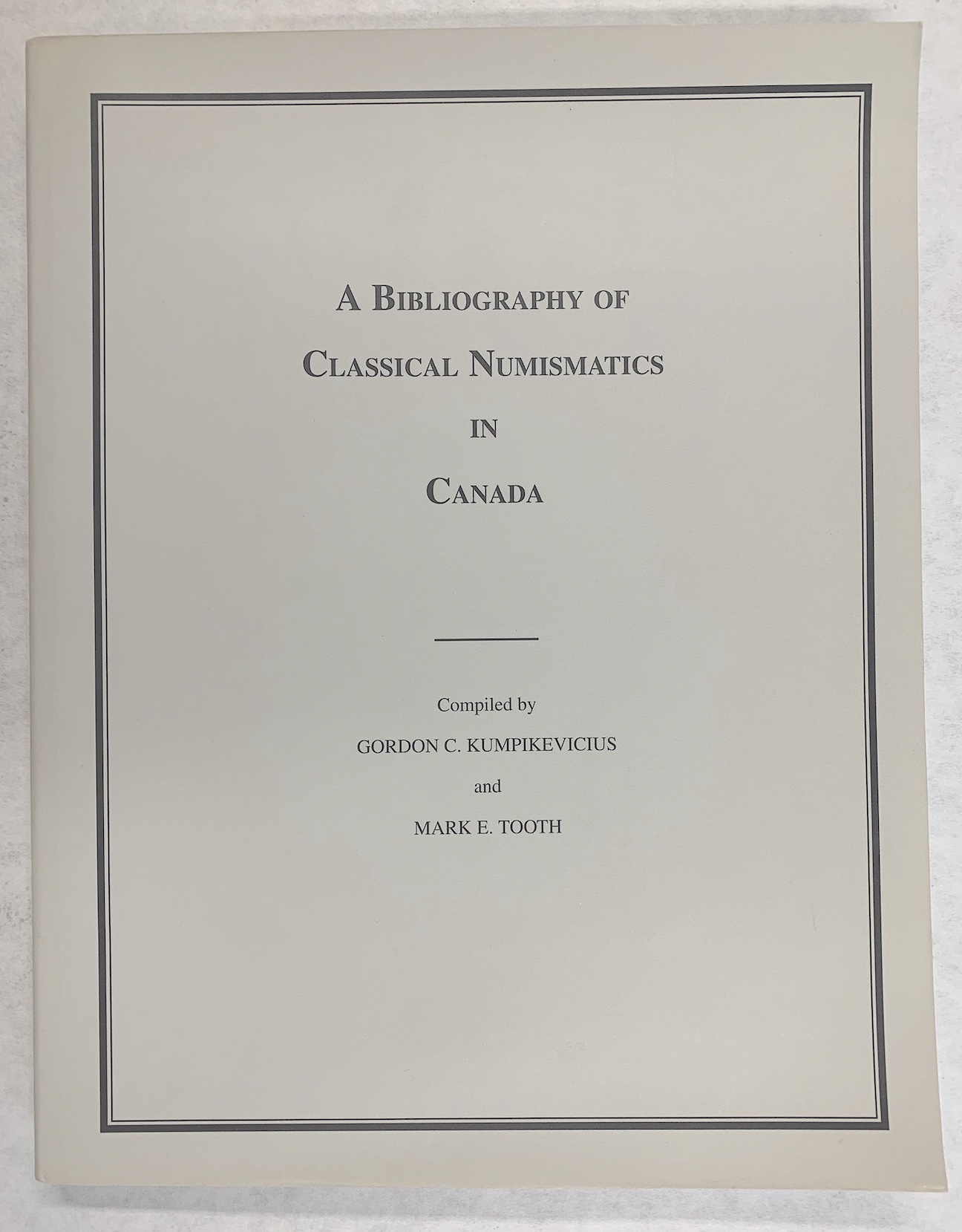 A Bibliography of Classical Numismatics in Canada | Ancient Coin Books