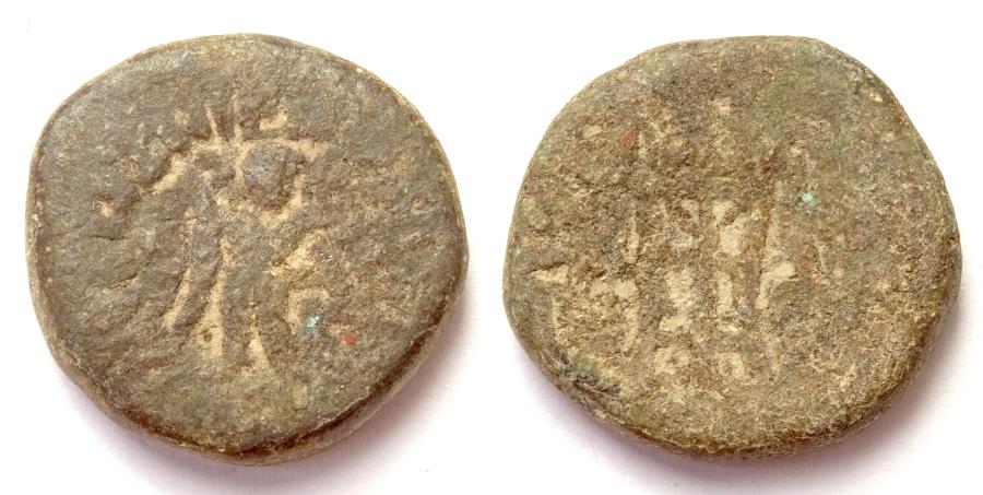 INDIA, INDO-GREEK: Strato II lead coin. Very Rare. | Ancient Eastern Coins