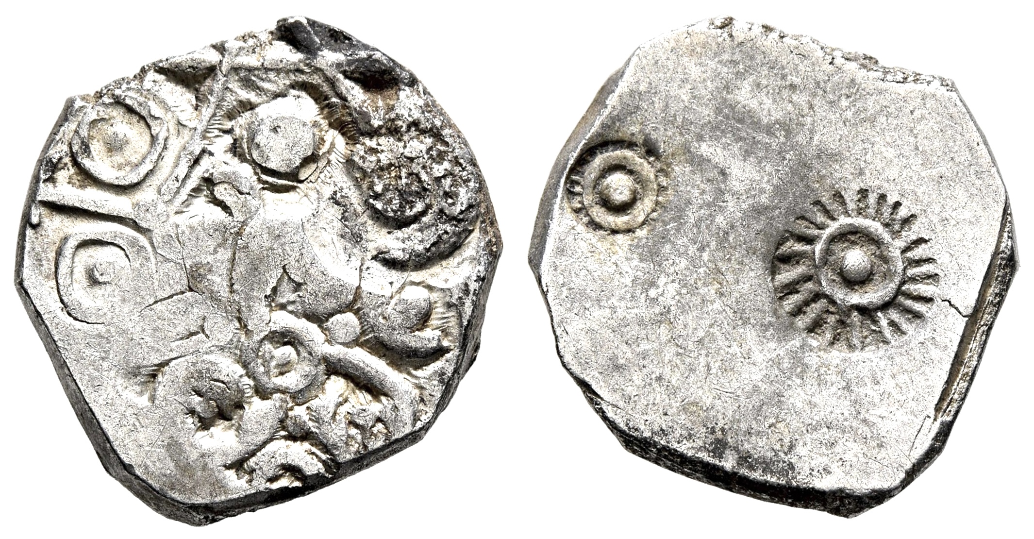 INDIA, KOSALA JANAPADA: Earliest karshapana. UNLISTED in this weight. RRR.