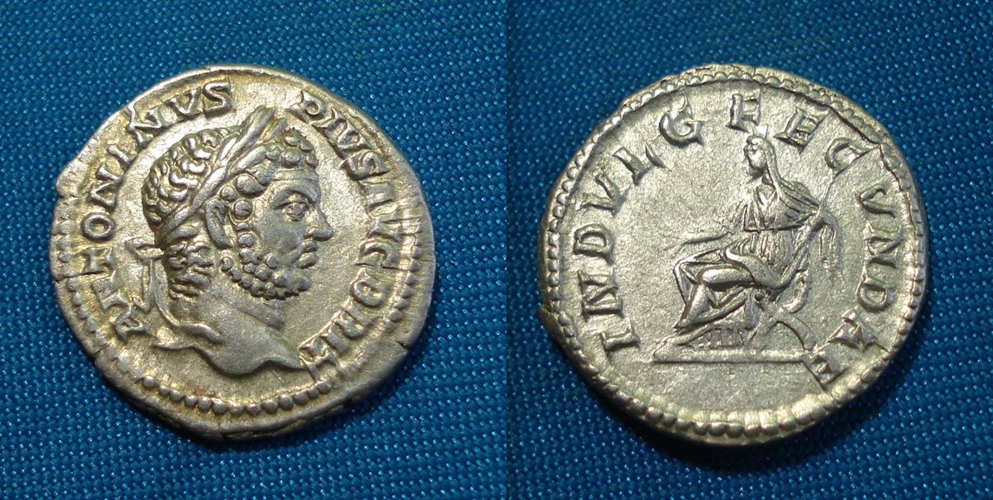 Caracalla Denarius Indulgentia | Roman Imperial Coins