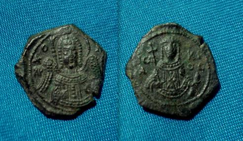 Byzantine Isaac II AE tetarteron | Byzantine Coins