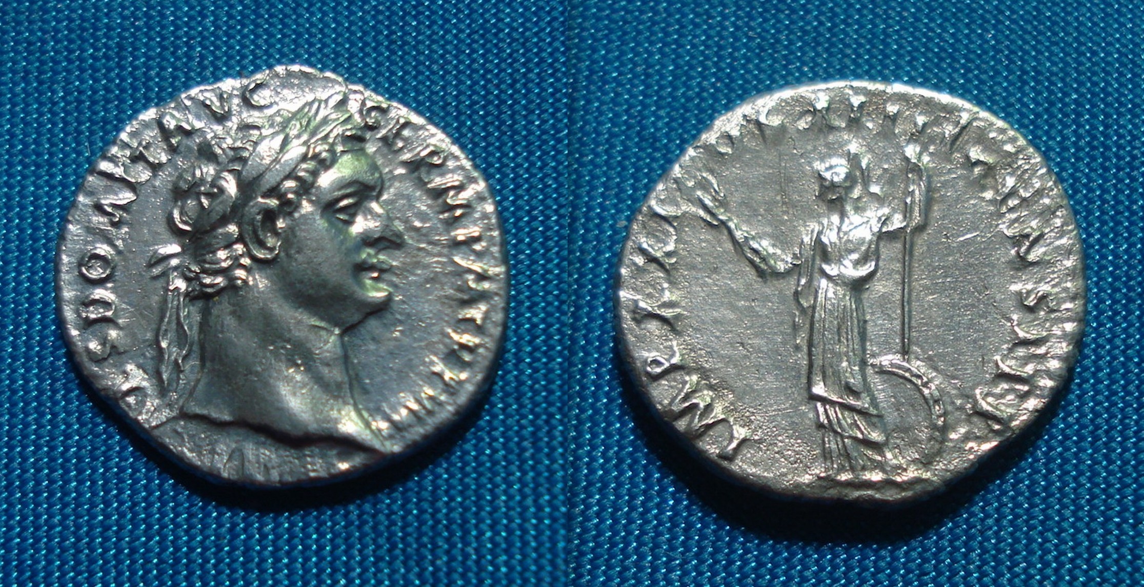 Domitian AR Denarius Minerva | Roman Imperial Coins