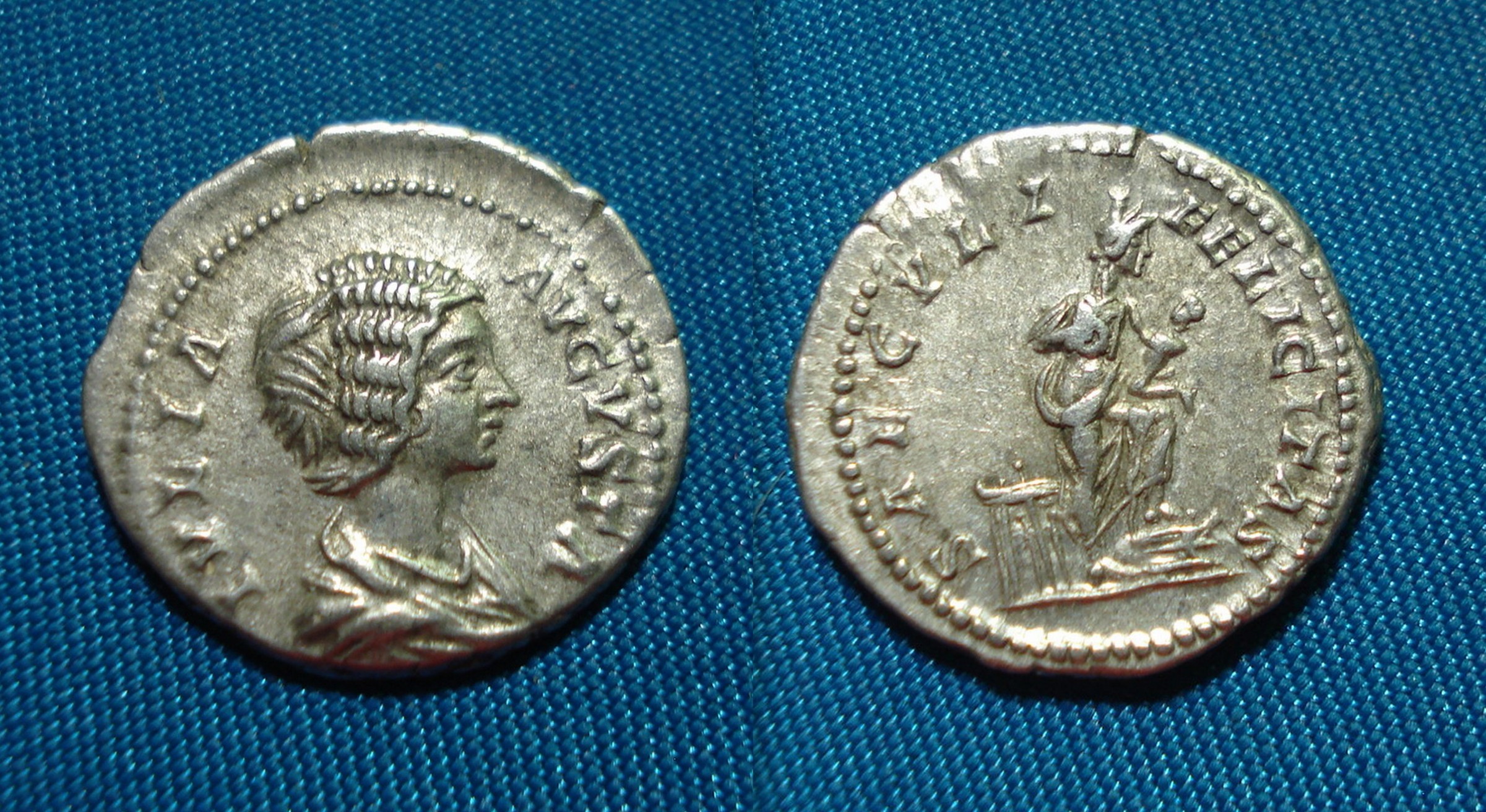 Julia Domna AR Denarius Isis | Roman Imperial Coins