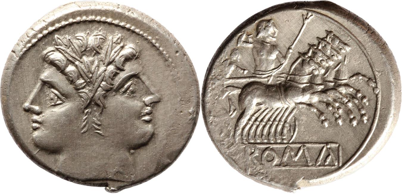 Rome Republic, Anonymous AR didrachm. circa 225-211 BCE | Roman ...