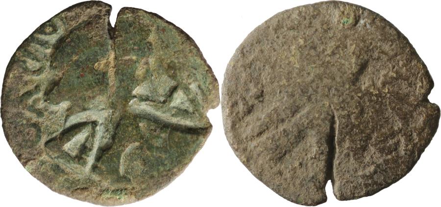 Olbia, roman times, 1st-2nd century AD. countermarks - Rare | Greek Coins