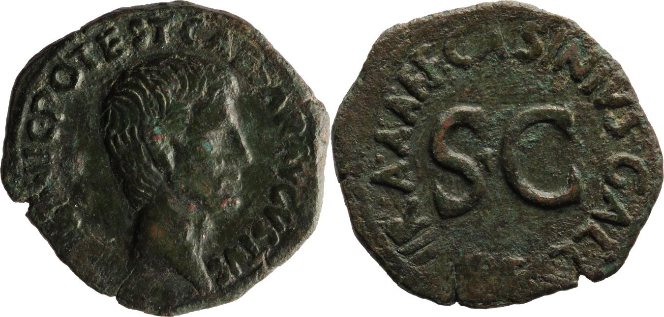 Rome, Augustus. C. Asinius Gallus triumvir monetalis. 16 BCE | Roman ...