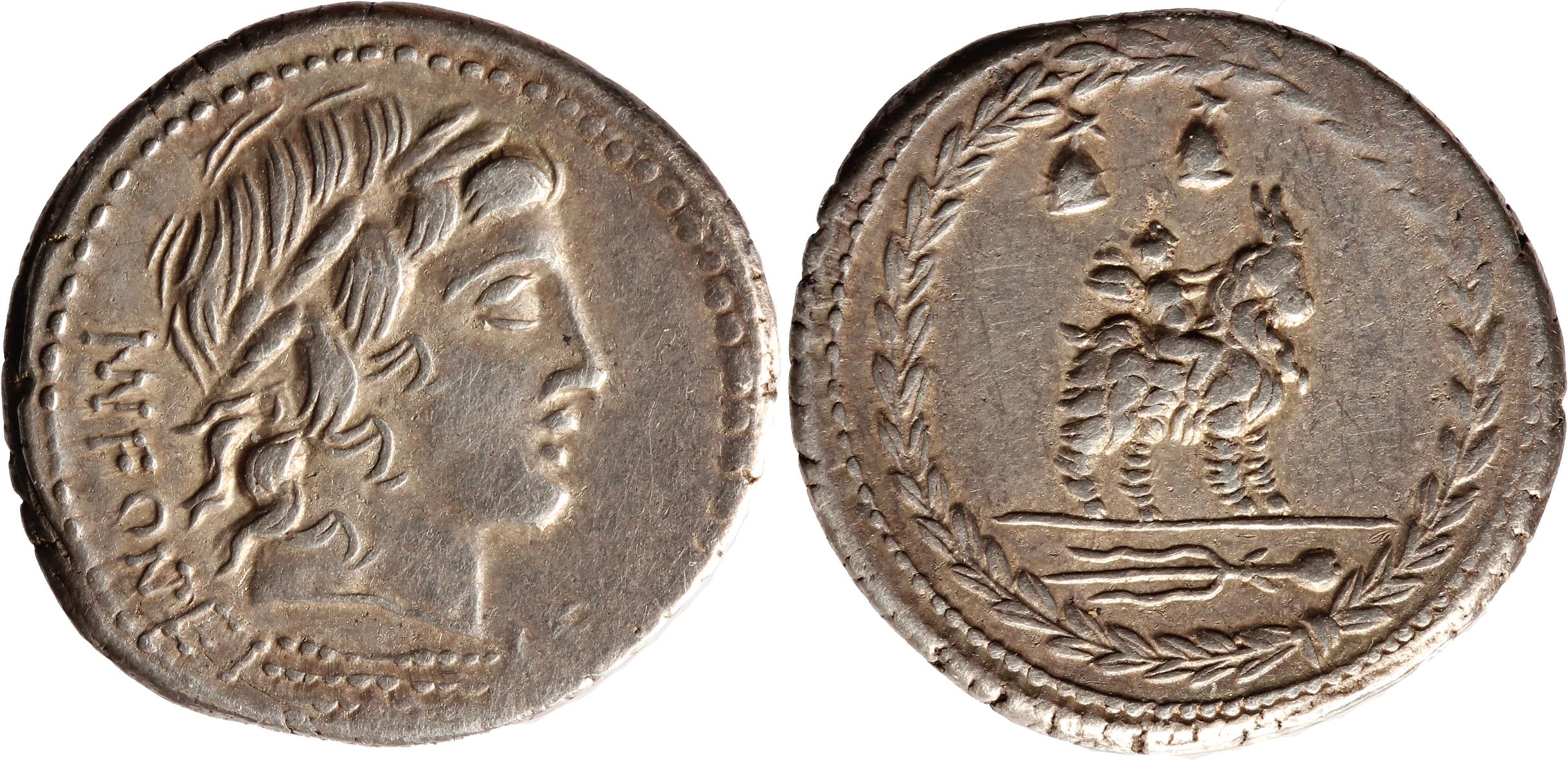 Rome Republic, Mn. Fonteius, AR denarius, c. 85 BCE | Roman Republican ...
