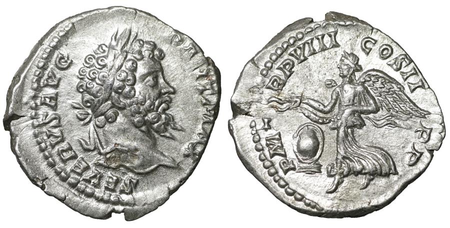 Septimius Severus. 193-211 AD. AR Denarius. Rome 200 AD XF+ | Roman ...