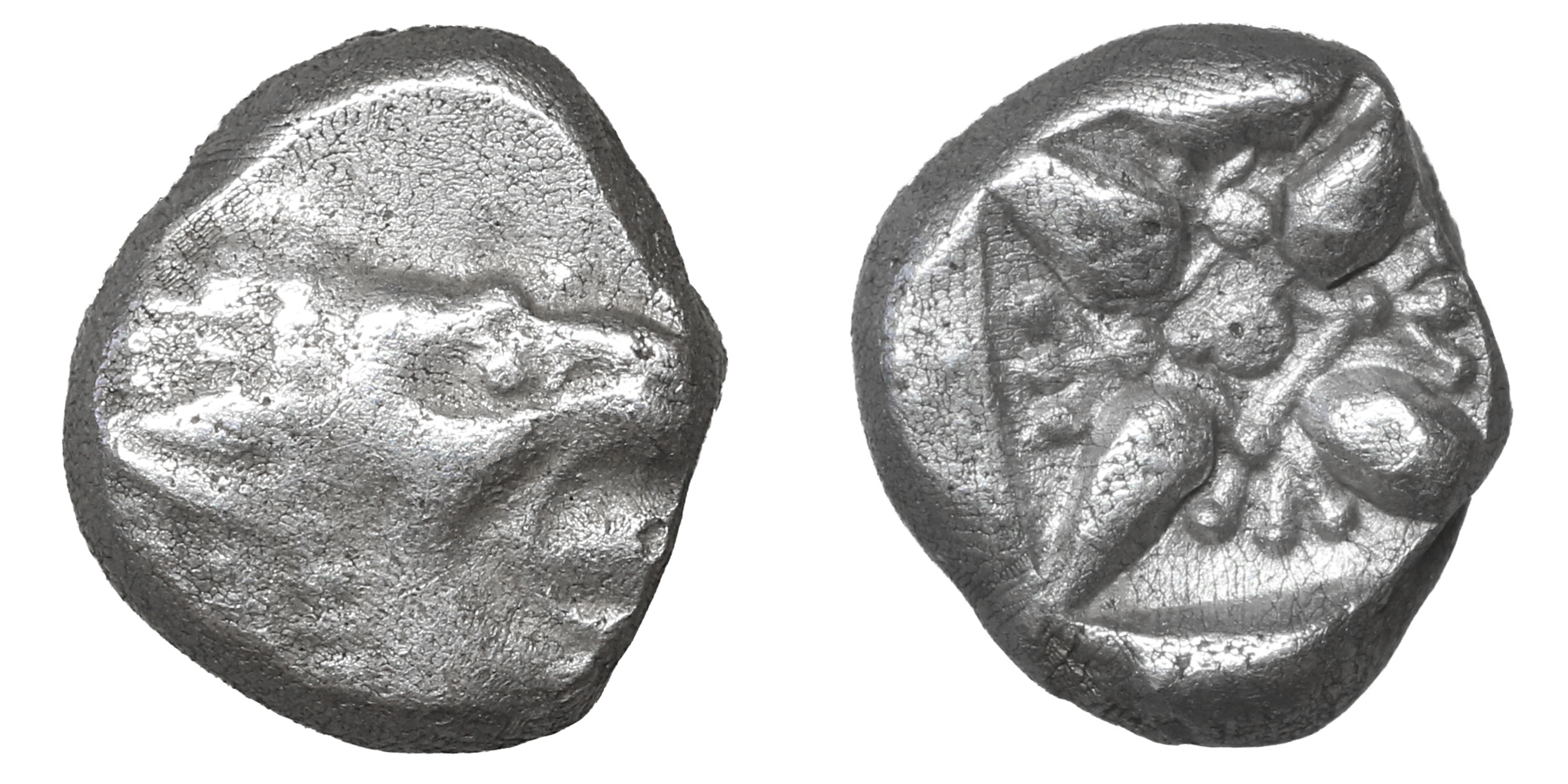 Ionia Miletos 550-500 BC Diobol aXF | Greek Coins