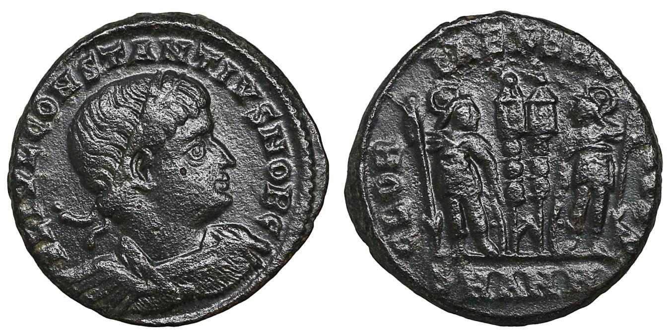 Constantius II as Caesar AD 324-337 Antioch Follis VF+ | Roman Imperial ...