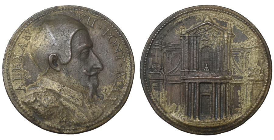 Papal States Alexander VII 1655-1667 Medal year IV 29-06-1658 R2. XF