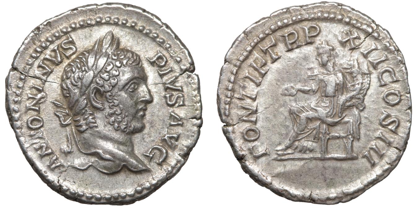 Caracalla 188-217 Denarius 209 Rome mint / Concordia | Roman Imperial Coins