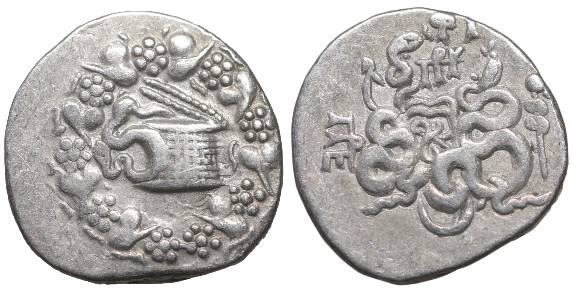 Mysia Pergamon AR Cistophoric Tetradrachm 85-76 BC XF | Greek Coins
