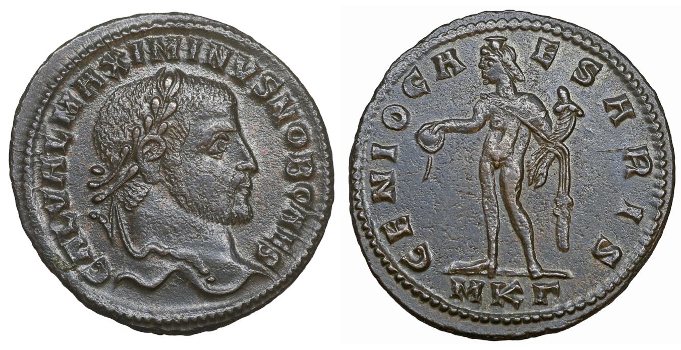 MAXIMINUS DAIA (Caesar, 305-309). Follis. Cyzikus UNC | Roman Imperial ...