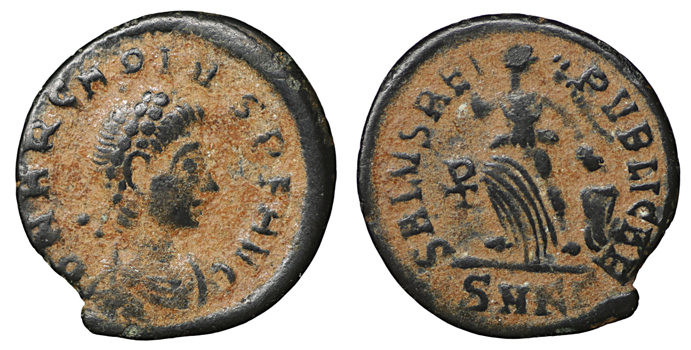 Arcadius 383–408 AD Bronze Cyzicus XF Victory Roman Coins | Roman ...