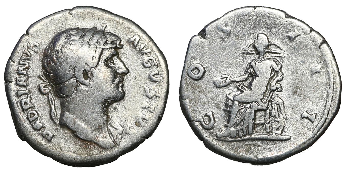 Hadrian Silver Denarius AD 117-138 Rome / Concordia | Roman Imperial Coins