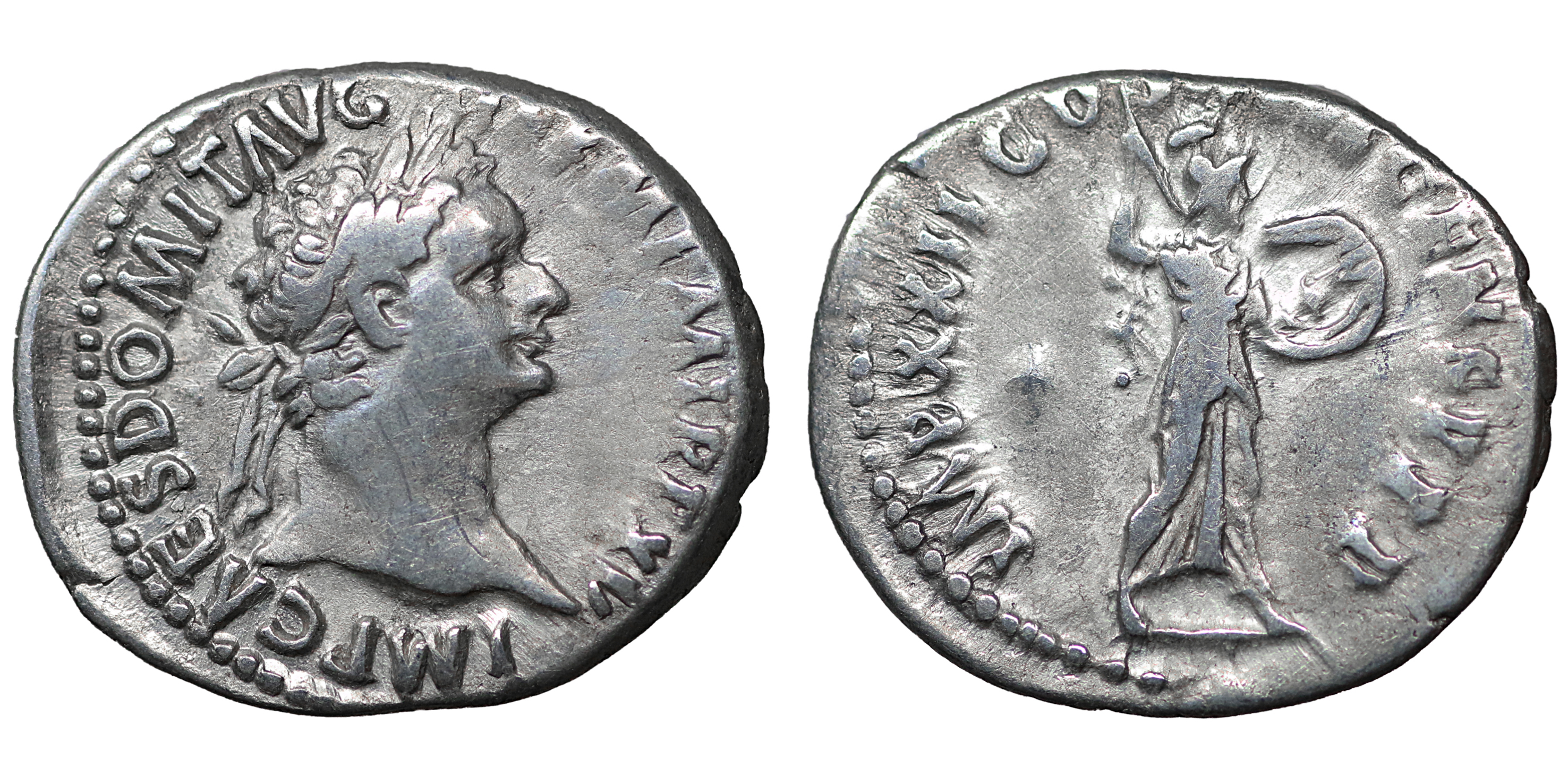 Domitian 81-96 AD AR Denarius Minerva | Roman Imperial Coins