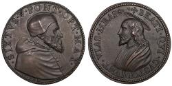 Papal States. Clement X 1670-1676. Year I. Medal 29-06-1670 Rare. Mint ...