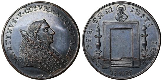 Papal States. Martin V 1417-1431. Posthumous Medal. Jubilee 1425 Rare ...
