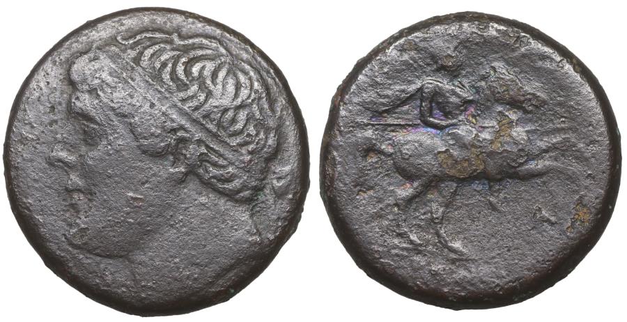 SICILY SYRACUSE Hieron II king 275-215 BC Bronze VF | Greek Coins