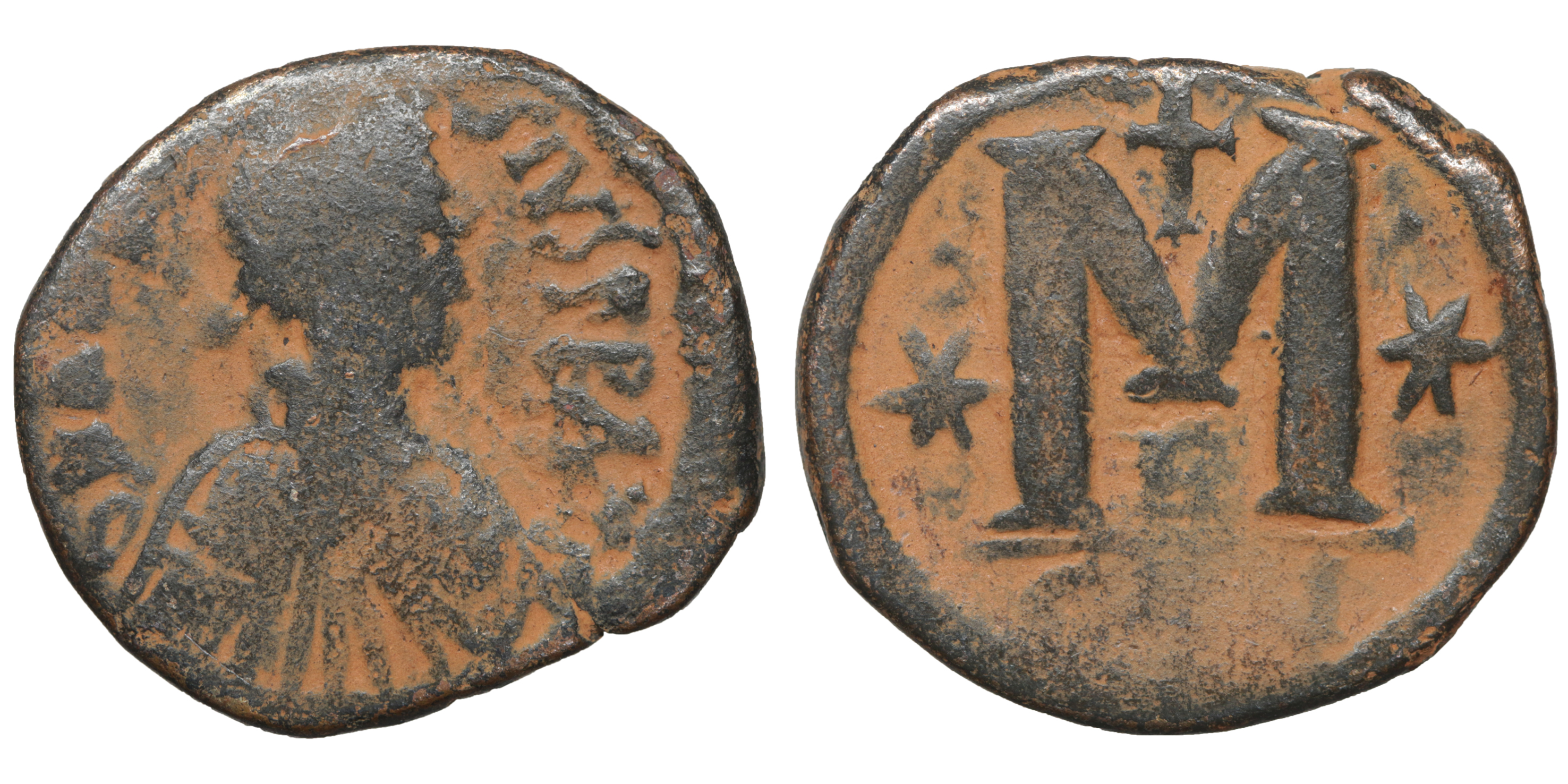 Anastasius I Follis 498-518 AD Constantinople | Byzantine Coins