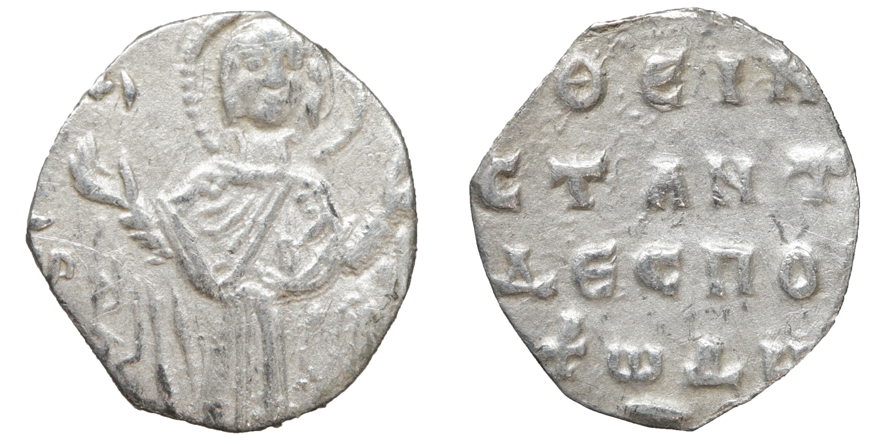 CONSTANTINE X DUCAS 1059-1067 AD AR 2/3 Miliaresion Rare Constantinople