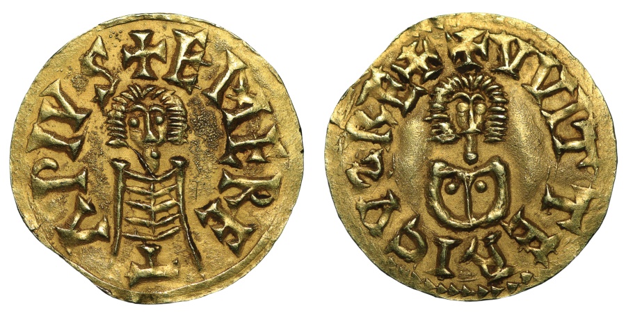 Kingdom of Visigoth. Witteric. (603-610 d.C.). Gold Tremissis Rare XF