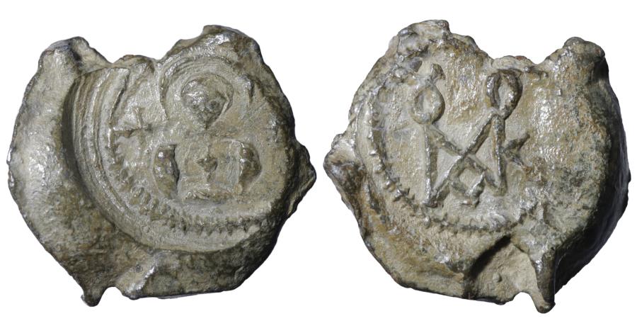 BYZANTINE LEAD SEALS Romanos 6th century XF+ | Byzantine Coins