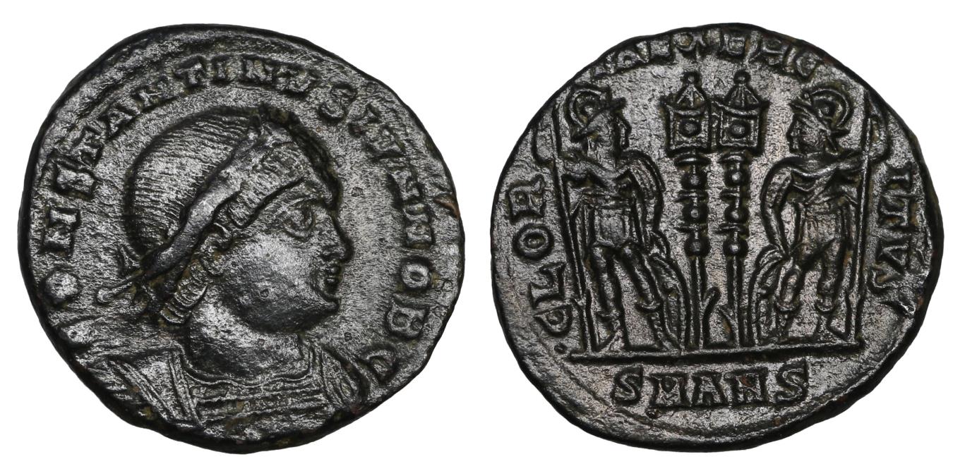CONSTANTINE II Caesar, 316-337 Follis. Antioch. | Roman Imperial Coins