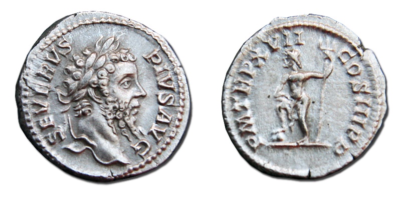 Septimius Severus AR Denarius - Neptune Holding a Trident | Roman ...
