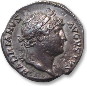 AR denarius Hadrian / Hadrianus, Rome mint 125-127 A.D. | Roman ...