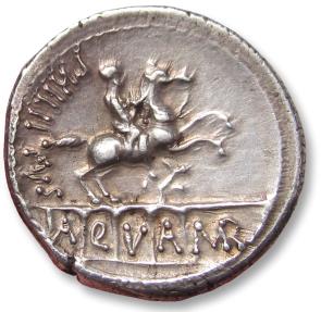 AR silver denarius L. Marcius Philippus, Rome 56 B.C. | Roman Republican Coins