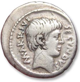 AR denarius M. Arrius Secundus, Rome mint circa 41 B.C. - extremely ...