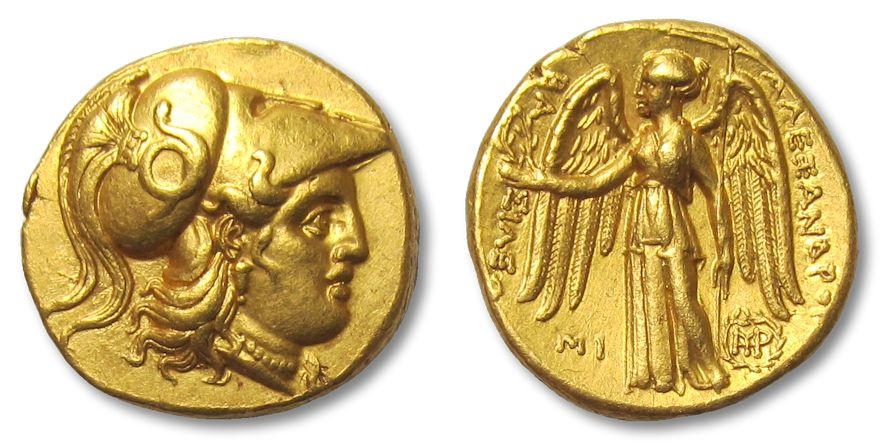 AV Gold stater in the name of Alexander III The Great, Babylon 311-300 ...