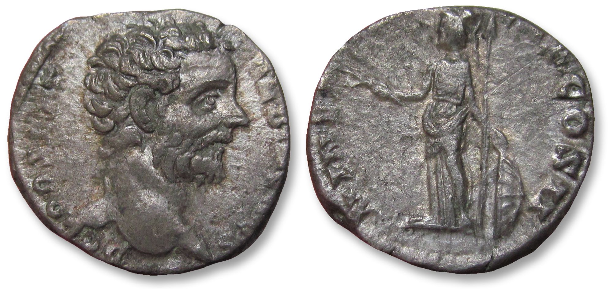 AR denarius Clodius Albinus. Rome mint 194-195 A.D. - MINER PACIF COS ...