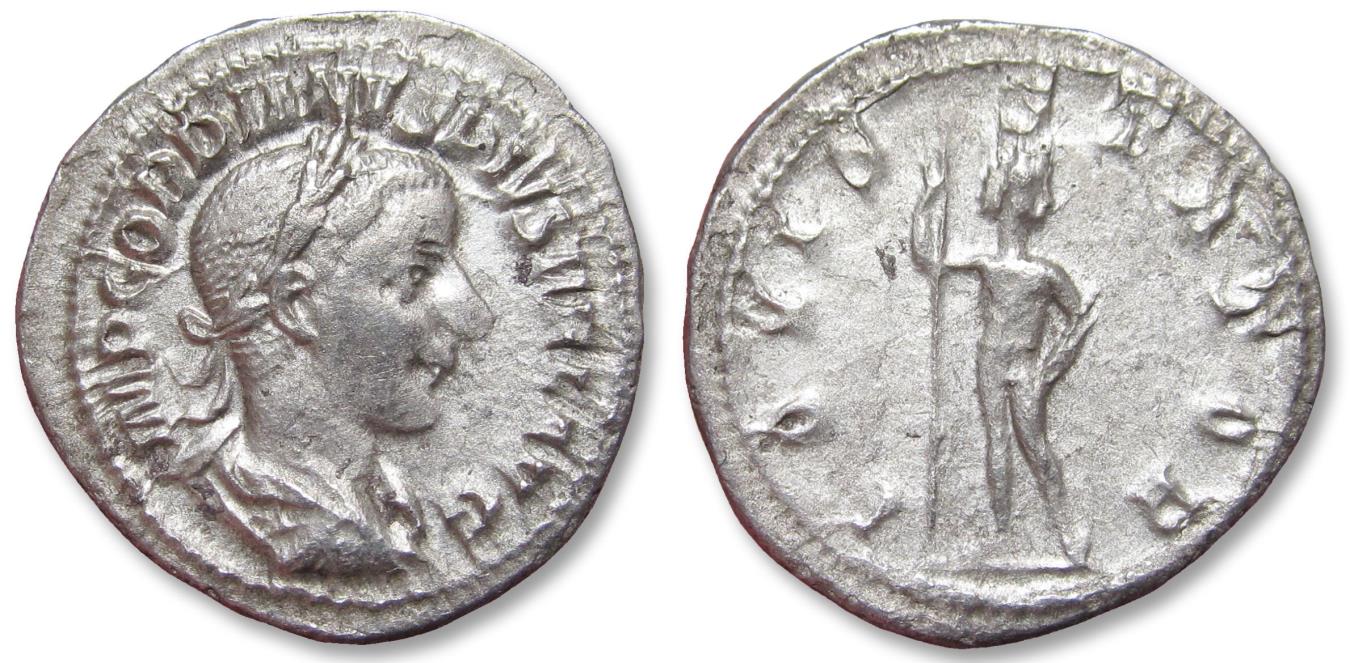 AR denarius Gordian III, Rome mint 240 A.D. - IOVIS STATOR - | Roman ...