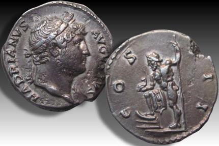 AR denarius Hadrian / Hadrianus, Rome mint 125-127 A.D. | Roman ...