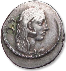AR denarius Faustus Cornelius Sulla, Rome mint 56 B.C. | Roman ...