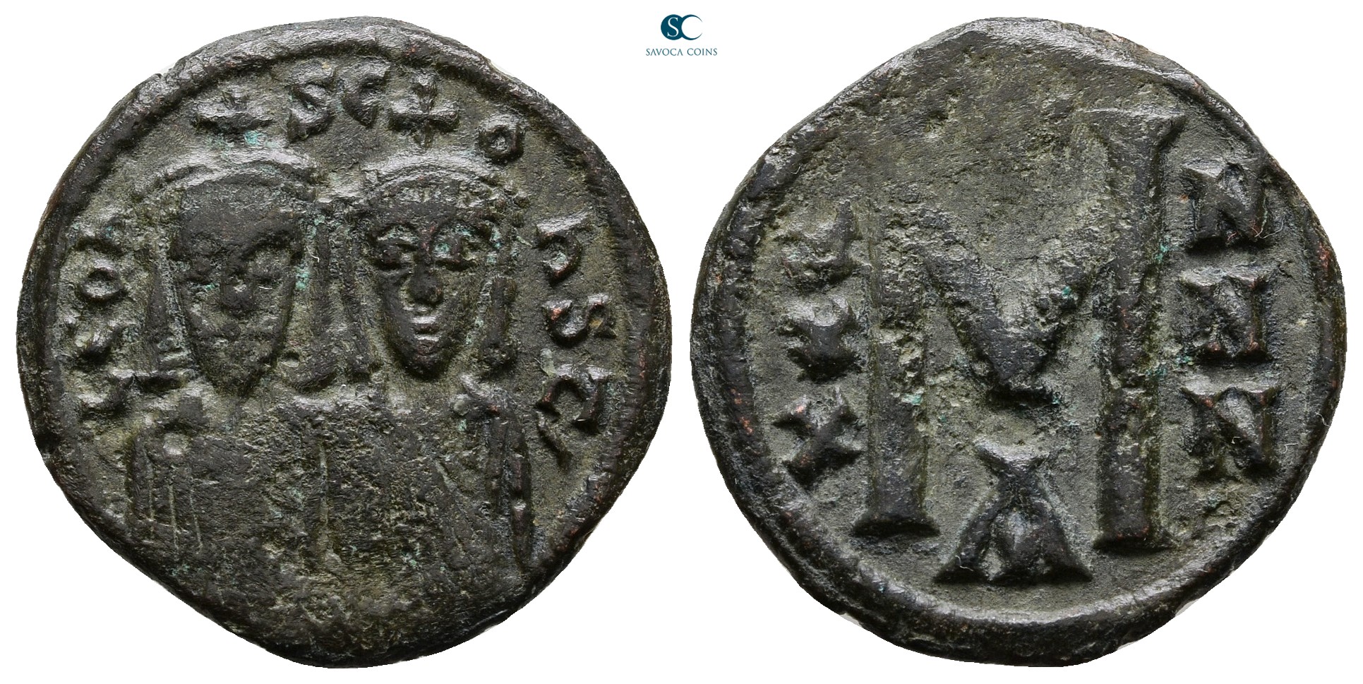 Leo III the Isaurian, with Constantine V AD 717-741. Constantinople ...