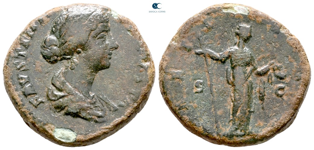Faustina II, 147-175. As Bronze Rome | Roman Imperial Coins