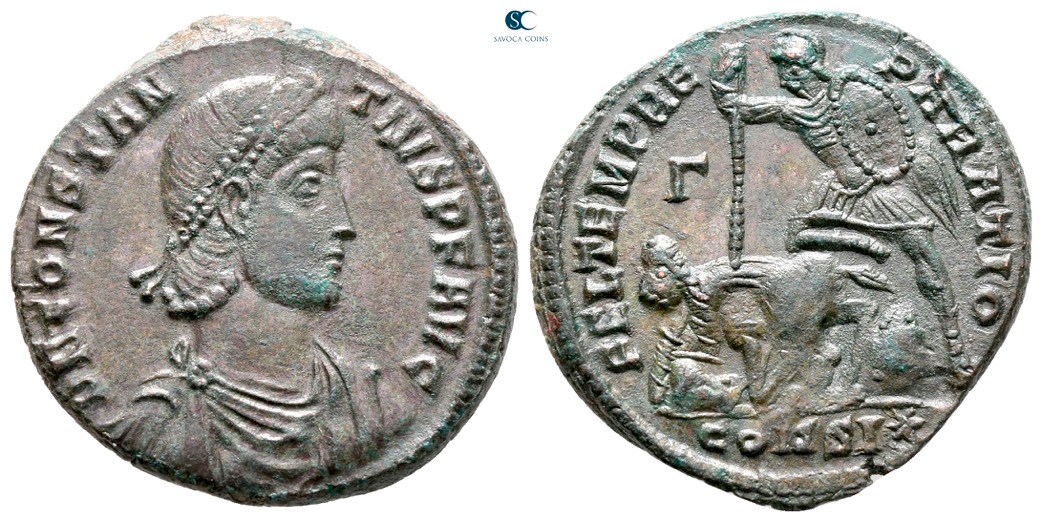 Constantius II, 337-361. Follis Constantinopolis. | Roman Imperial Coins