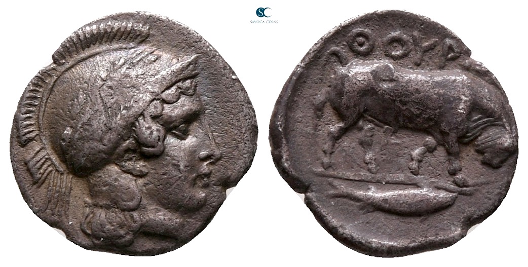 LUCANIA. Thourioi. Circa 350-300 BC. Diobol | Greek Coins