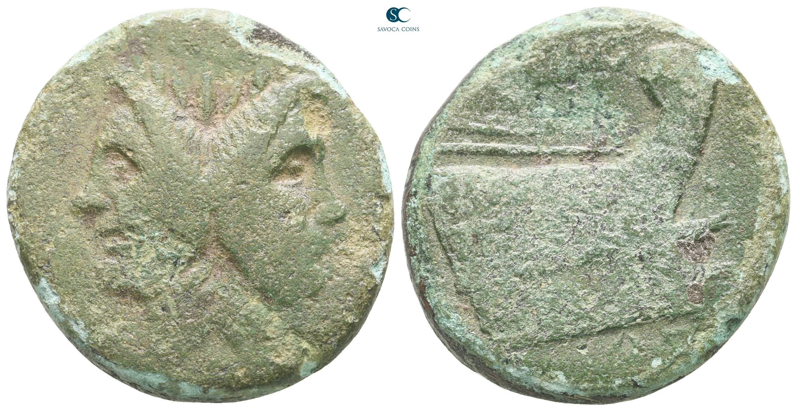 Sextus Pompey Magnus 43-38 BC. Uncertain mint in Sicily As Æ | Roman ...