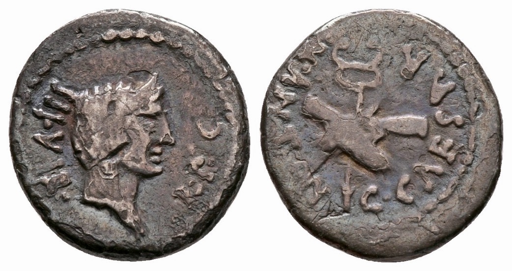 Mark Antony, 44-30 BC. Quinarius | Roman Imperial Coins