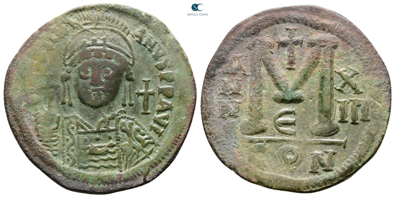 Justinian I AD 527-565. Constantinople Follis or 40 Nummi Æ | Byzantine ...