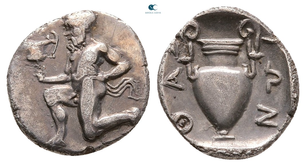 Islands off Thrace. Thasos circa 411-350 BC. Trihemiobol AR | Greek Coins
