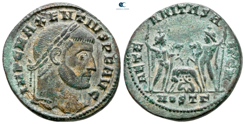 Maxentius, 307-312. Follis Ostia | Roman Imperial Coins