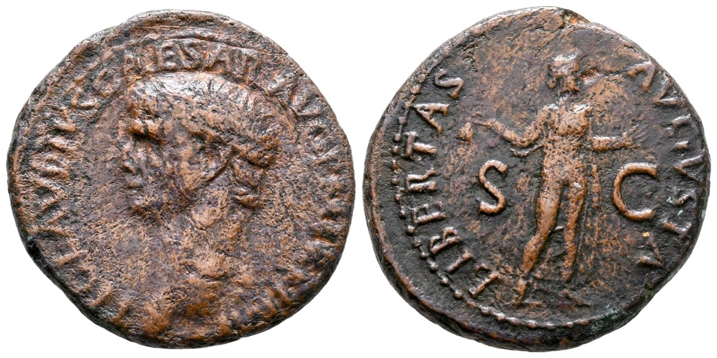 Claudius, 41-54. As Rome | Roman Imperial Coins