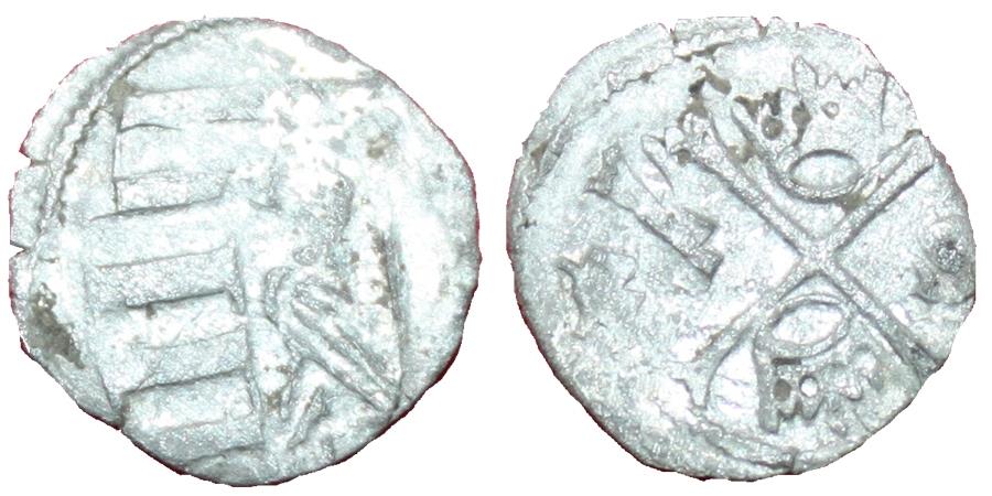 Hungary - Mathias I 1458-1490 obolus Rare! Ag obolus, 1463 Buda,